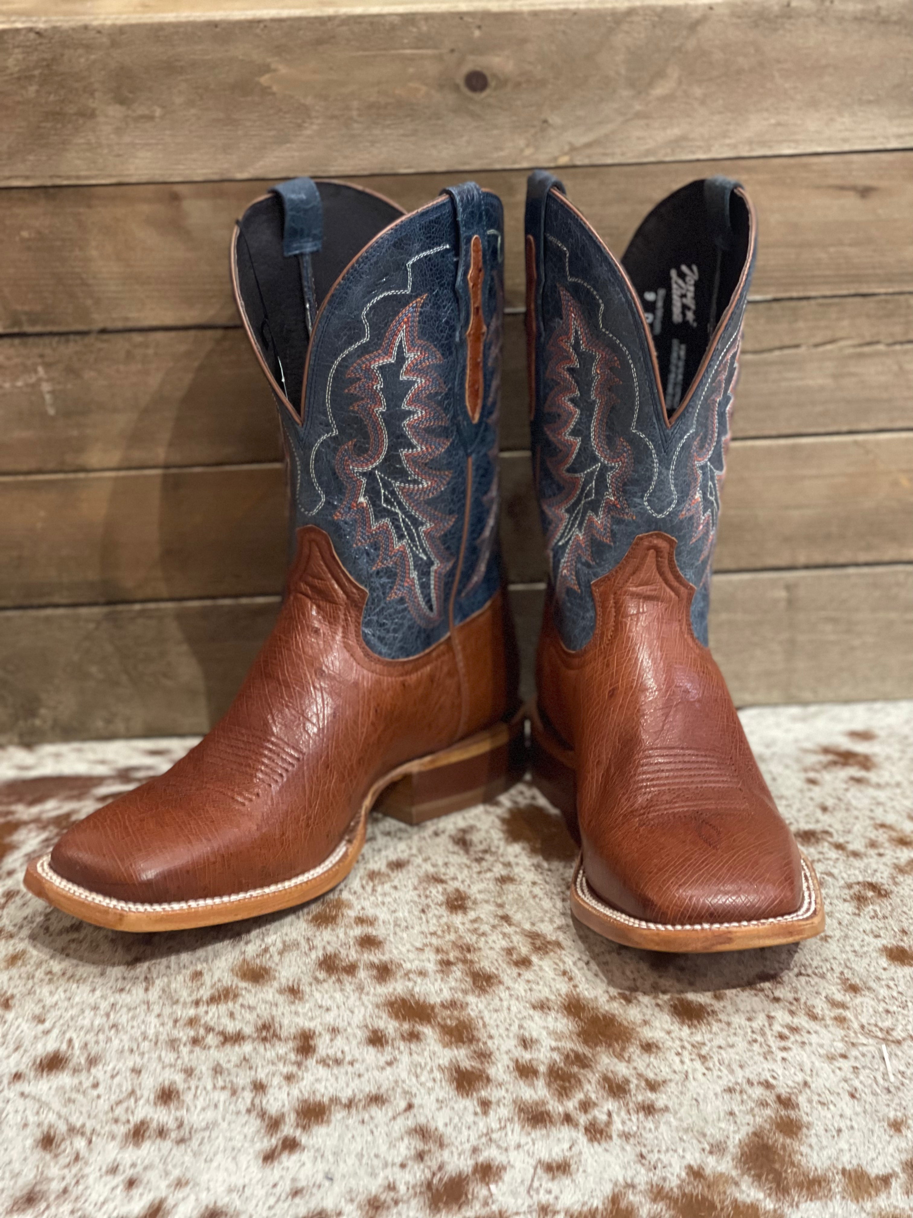 Tony Lama Murillo Brandy Smooth Ostrich Square Toe Boots – G3 Mercantile