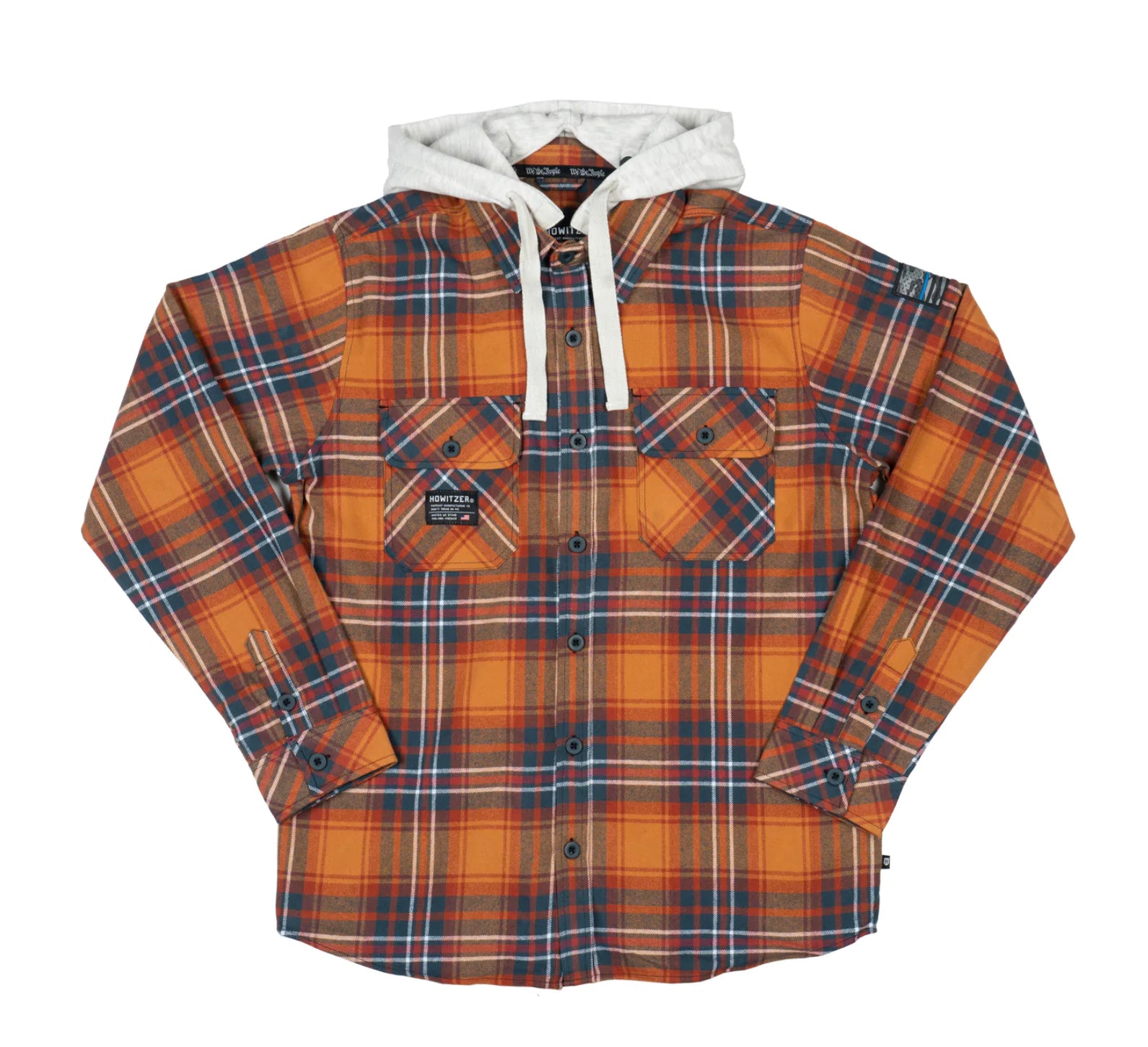 Howitzer Mag Hooded Rust and Blue Multi Flannel – G3 Mercantile