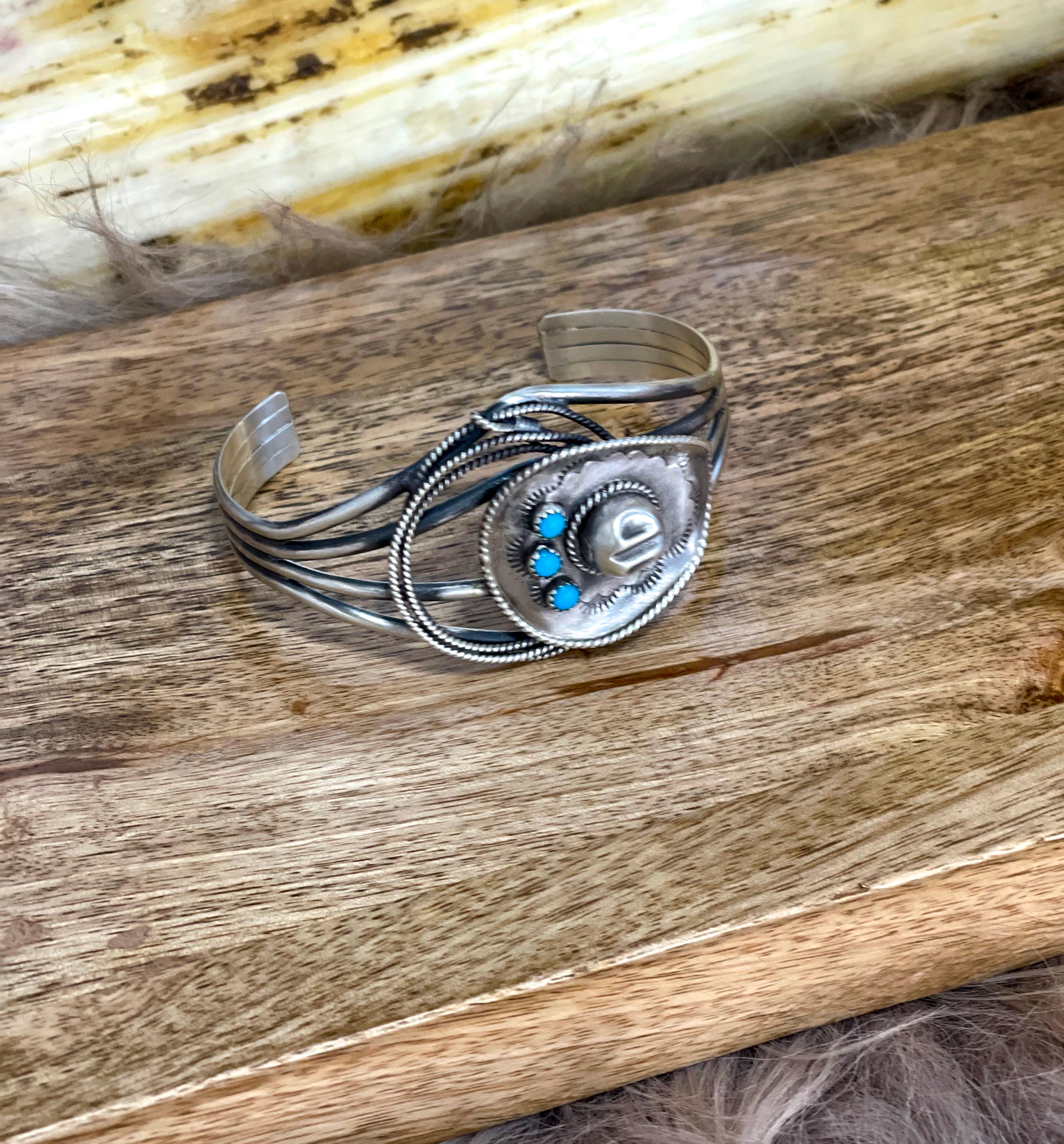 G3 Rodeo Cowgirl Turquoise and Silver Cuff Bracelet – G3 Mercantile
